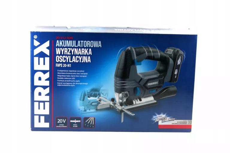 FERREX AKUMULATOROWA WYRZYNARKA 20 V LI-ION - 12681793312 - oficjalne ...