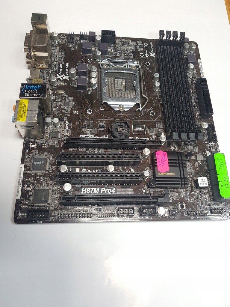 płyta główna Asrock H87M Pro4 1150 uszkodzona US60 - 12167367069 ...