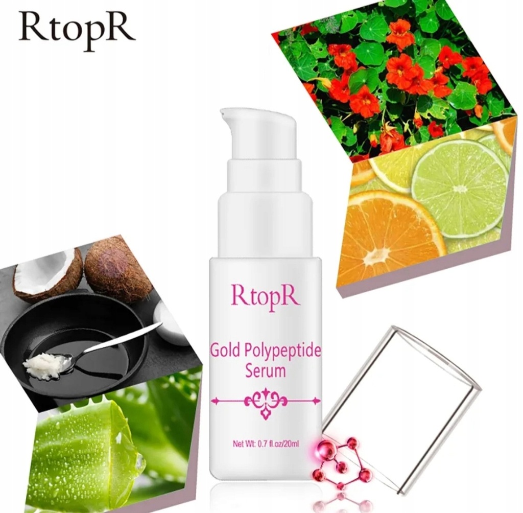 RtopR Przeciwstarzeniowe Serum peptydowe ze złotem - 13634595648 ...