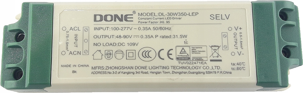 Zasilacz LED driver LED 30W 15-25x1W 350mA - 7682539483 - oficjalne archiwum Allegro
