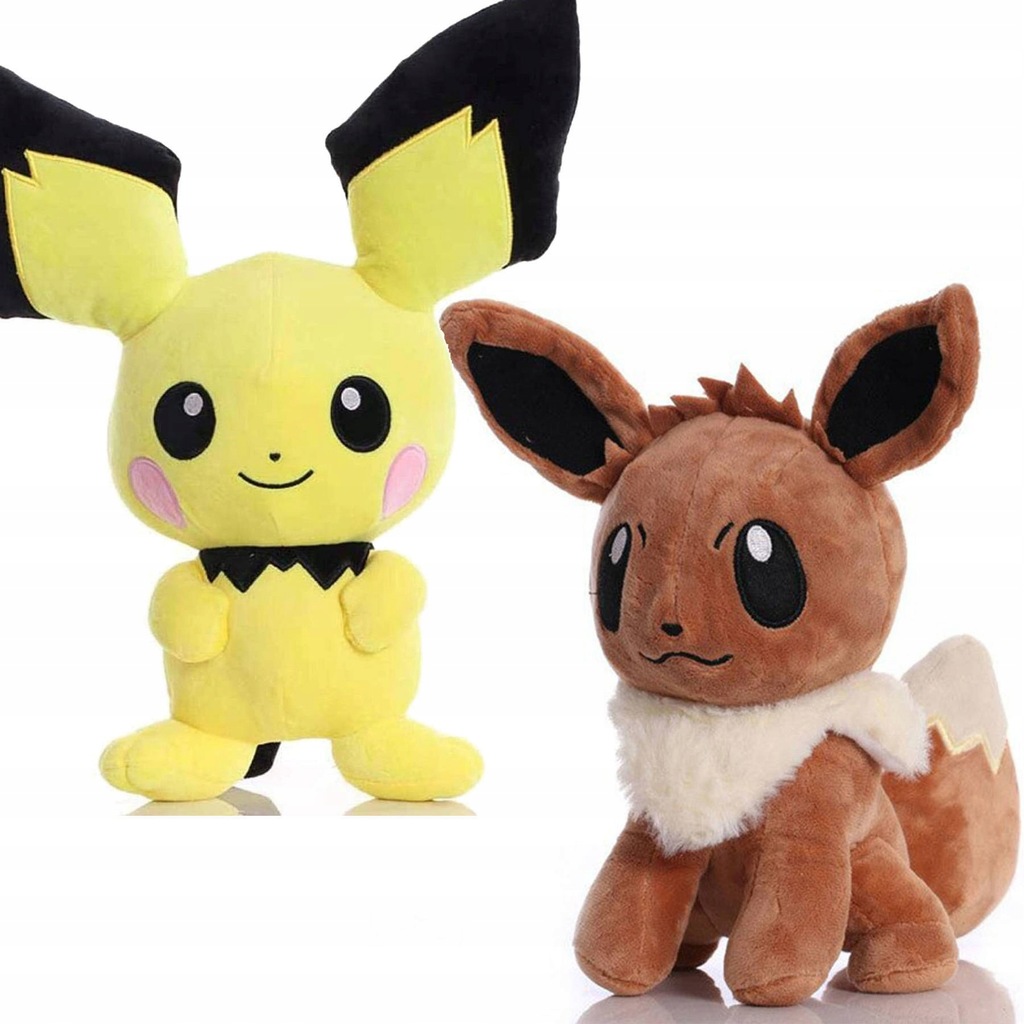 POKEMON GO MASKOTKA ZESTAW 2SZT. POKEMON PICHU I POKEMON EEVEE ...
