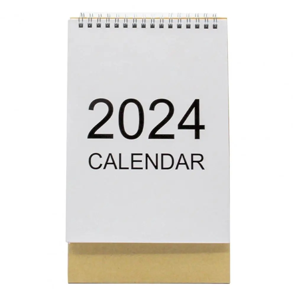 Stand-up Flip-top Desk Calendar 2024 Mini Desk Calendar Stand-up Flip ...