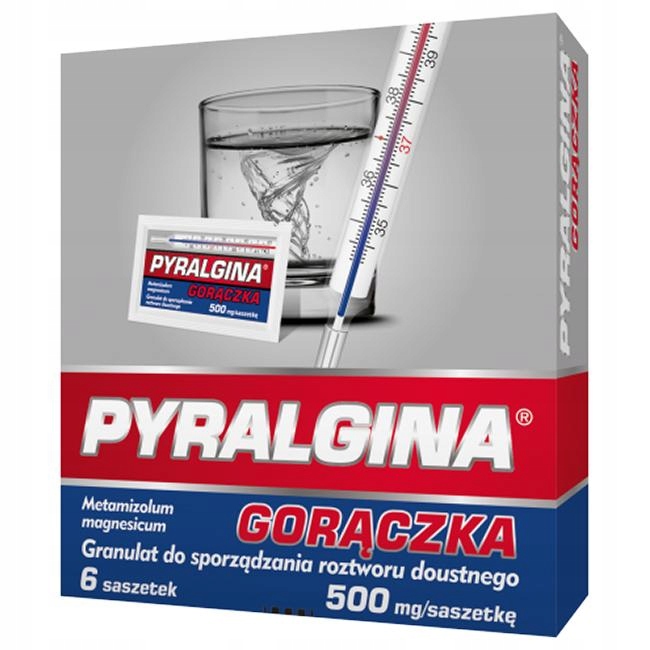 Pyralgina Gorączka 500mg metamizol lek na ból 6x - 11941219195 ...