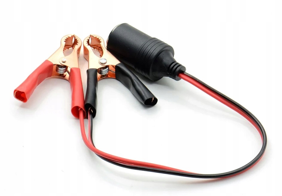 GNIAZDO ZAPALNICZKI Z KLEMY AKUMULATORA KABLEM 12V KLEMY MIEDZIANE - 14919312251 - oficjalne ...
