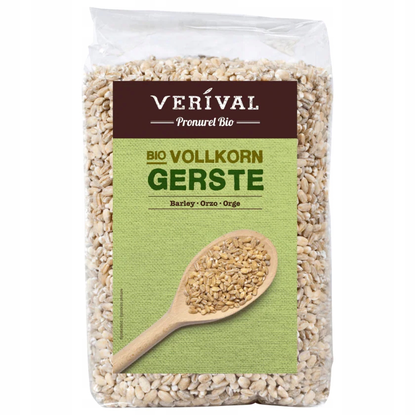 VERIVAL BIO VOLLKORN GERSTE 500 G JĘCZMIEŃ ZIARNO - 12293463105 ...