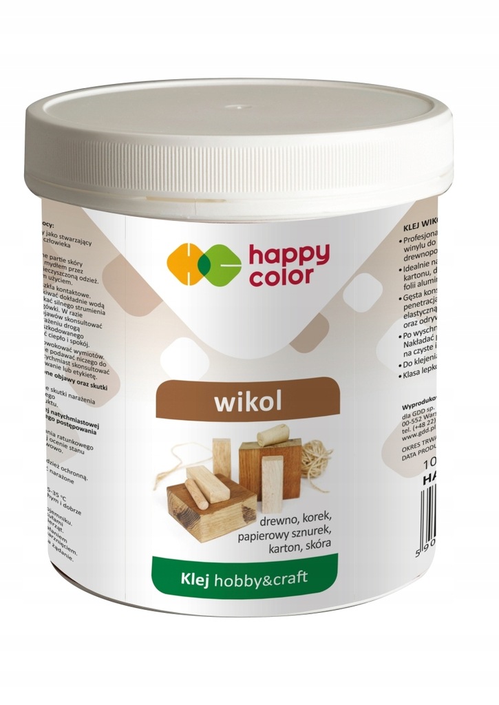 Happy Color klej do drewna Wikol Premium 500g - 11836966437 - oficjalne ...