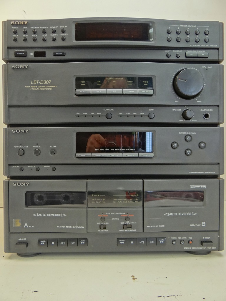 Wieża SONY LBT-D307 amplituner deck procesor (EQ) - 10057003887 ...