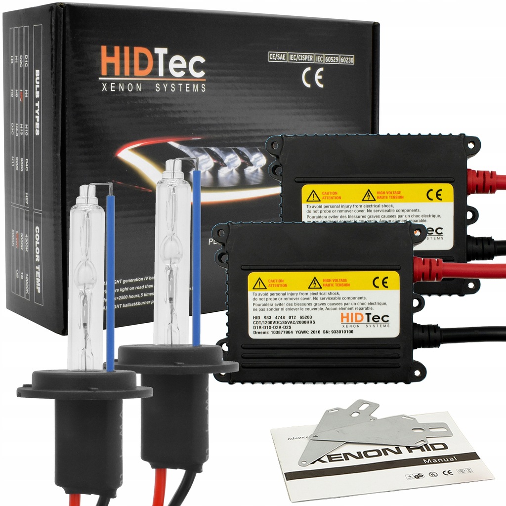 ZESTAW XENON H7 ŻARNIKI 8000K PRZETWORNICE SLIM DC - 12052137738 - oficjalne archiwum Allegro