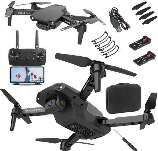 DRON E99 PRO 2 KAMERY 4K WIFI HD ZOOM 50x 40min - 12319281269 ...
