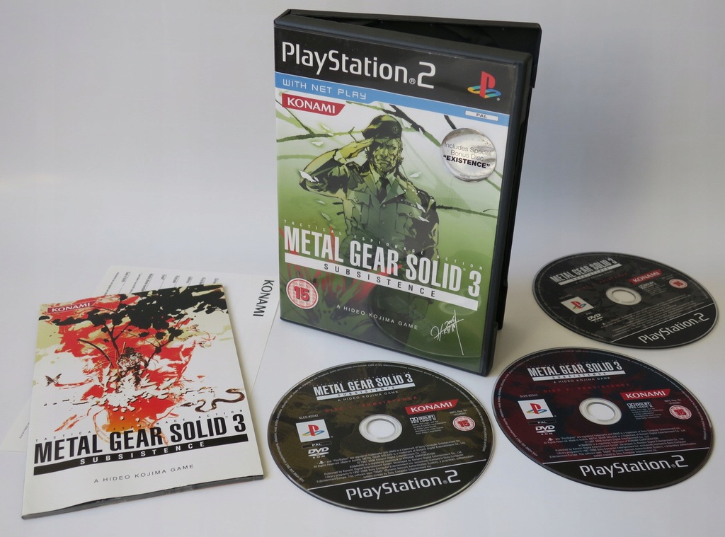 PS2 METAL GEAR SOLID 3 SUBSISTENCE PLAYSTATION 2 - 12426849546 ...