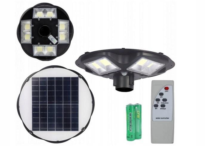 DUŻA LAMPA ULICZNA SOLARNA LATARNIA OGRODOWA 800W - 11924684608 - oficjalne archiwum Allegro