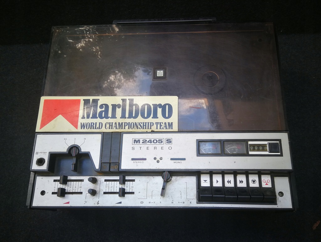 Magnetofon szpulowy Unitra ZRK M2405S czarny - 12649899003 - oficjalne archiwum Allegro