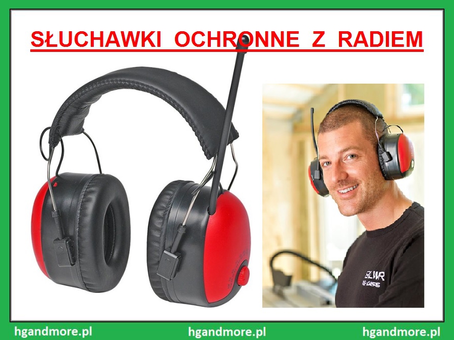 SŁUCHAWKI OCHRONNE Z RADIEM NAUSZNIKI OCHRONA USZU - 8400412005 - oficjalne archiwum Allegro