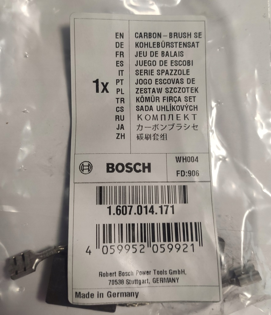 SZCZOTKI WĘGLOWE BOSCH 1607014171 ORYGINAŁ - 9819065244 - oficjalne ...