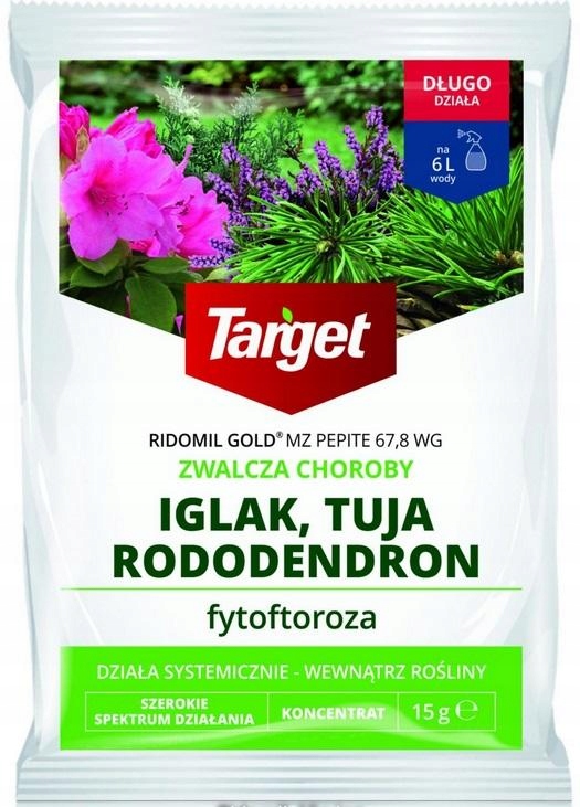 RIDOMIL GOLD 67,8WG 15g IGLAK fytoftoroza tuja - 7256476662 - oficjalne archiwum Allegro