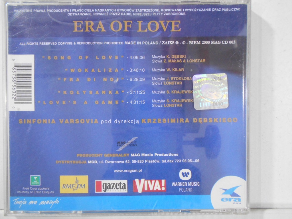 Płyta CD - Ewa Małas Godlewska - Era of Love - 8815054636 - oficjalne archiwum Allegro