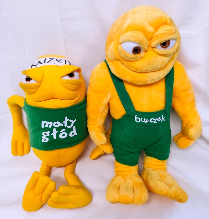 MAŁY GŁÓD maskotka BURCZEK Kaizen Danone - 12818167908 - oficjalne ...