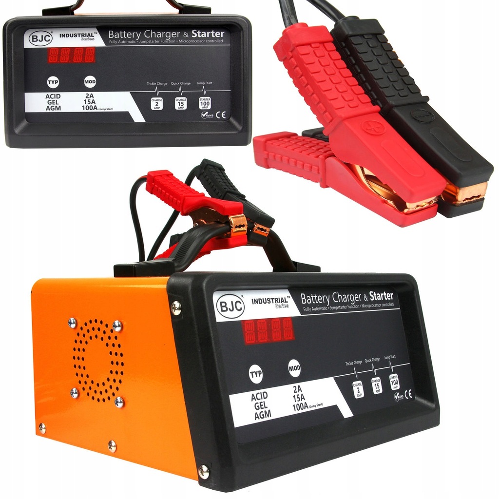 Prostownik elektroniczny z rozruchem BJC BC-100A - 12484392847 - oficjalne archiwum Allegro