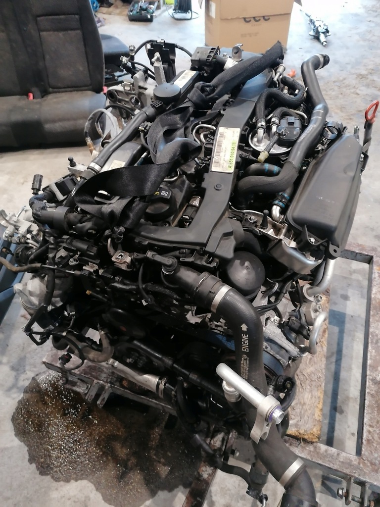 MERCEDES W205 SILNIK 2.2 CDI 651 921 KOMPLET 80TYS - 13123047848 ...