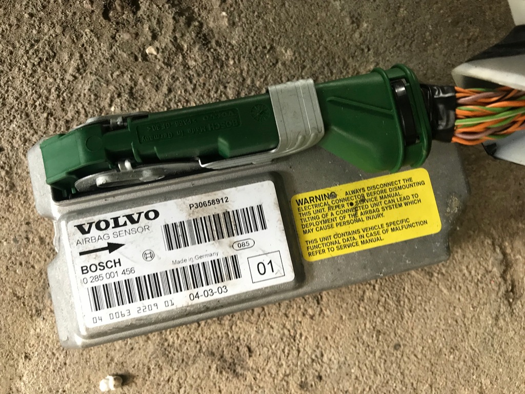 SENSOR AIRBAG PODUSZEK 0285001456 VOLVO S60 V70 - 12602825588 - oficjalne archiwum Allegro