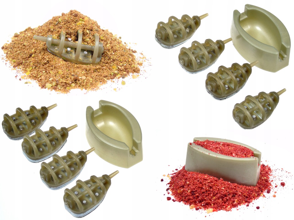 Zestaw 8x Koszyk do Metody +2x Forma method feeder - 12061649992 ...