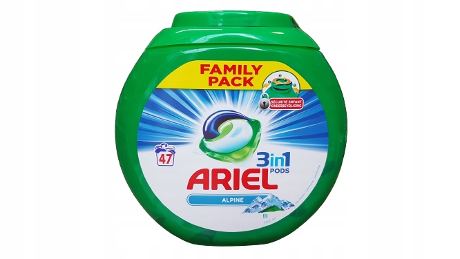 Kapsułki do prania Ariel Alpine 3w1 47 szt. - 12526781612 - oficjalne ...