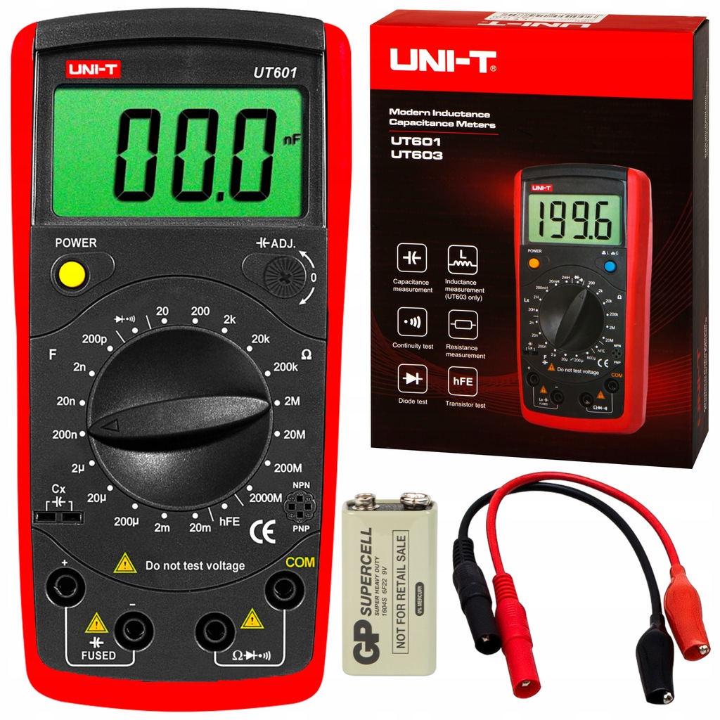 Miernik uniwersalny multimetr cyfrowy UNI-T UT601 - 11543009100 - oficjalne archiwum Allegro