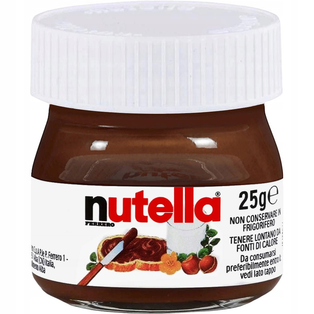 FERRERO NUTELLA MINI KREM CZEKOLADOWY SŁOICZEK 25G - 12427274501 ...
