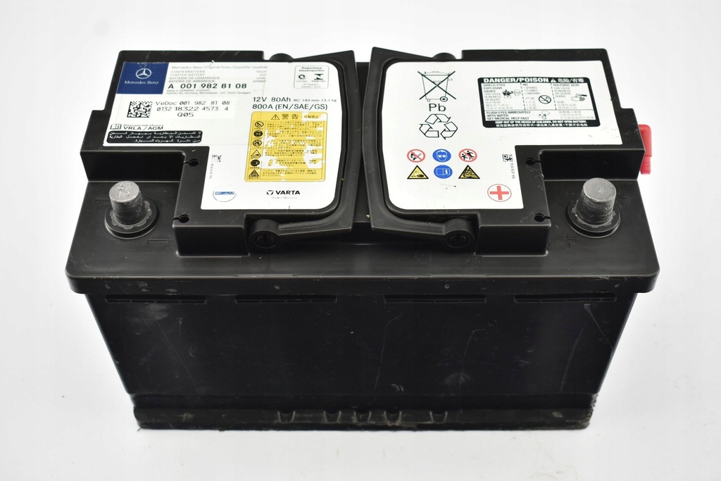 AKUMULATOR AGM A0019828108 MERCEDES 80AH 800A - 12284868067 - oficjalne ...