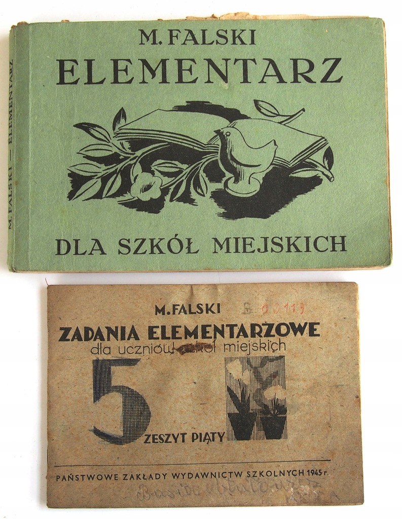 M. Falski ELEMENTARZ dla szkół + ZADANIA ( 1945 r. - 12306075233 ...