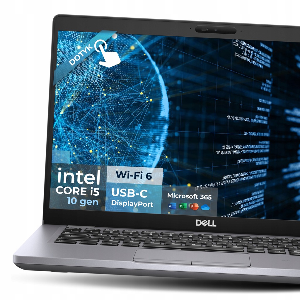 DOTYKOWY biznesowy Dell Latitude 14H! Intel i5-10400H |Wi-Fi 6 + modem ...