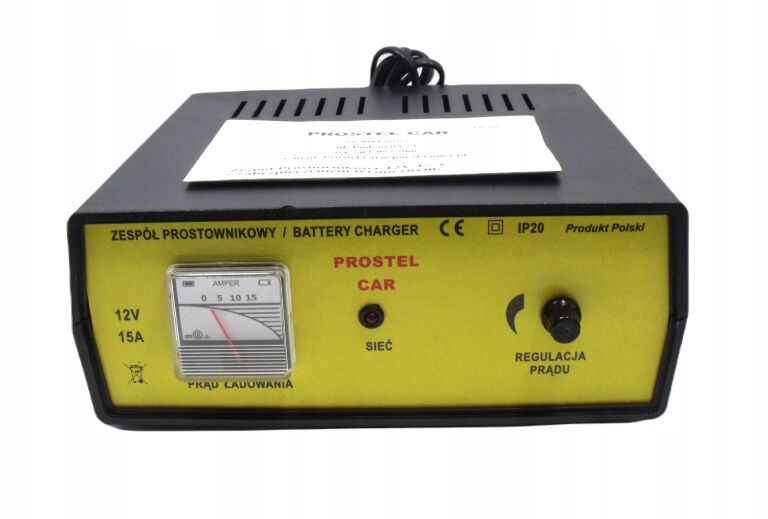 PROSTOWNIK 15A 12V PROSTEL CAR Z REGULACJĄ - 12061243215 - oficjalne archiwum Allegro