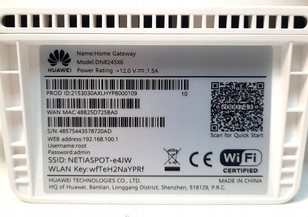 ROUTER HUAWEI DNH8245X6 - 14737553689 - oficjalne archiwum Allegro