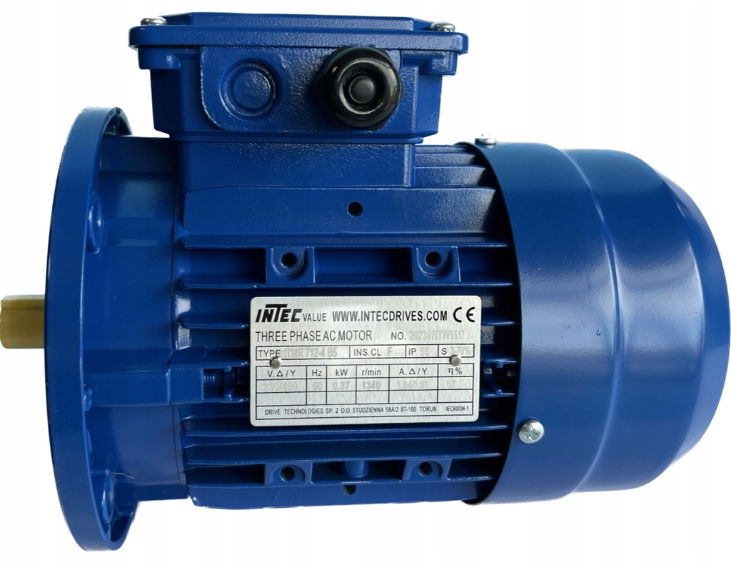 Silnik elektryczny intec 0,75kW 1400 obr/min. 80 B5 - 14578245706 - oficjalne archiwum Allegro