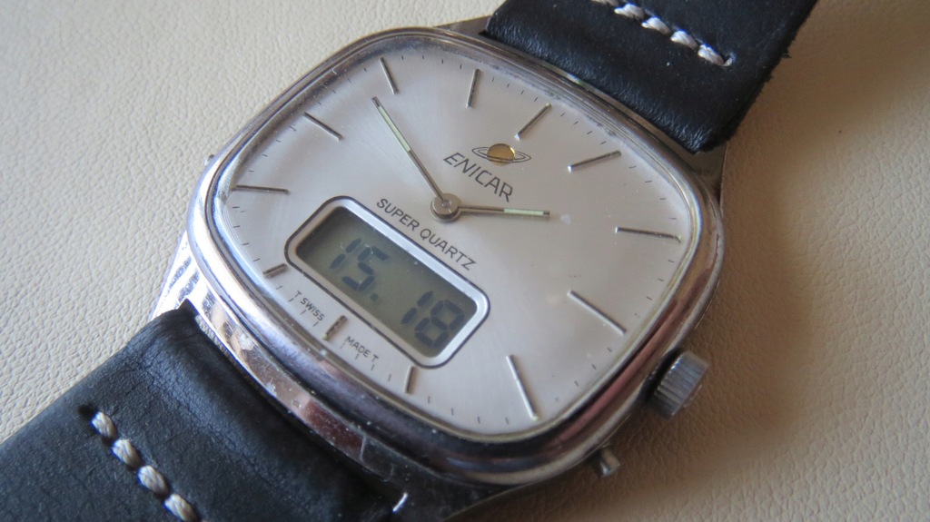 Zegarek Enicar Super Quartz - 14357843488 - oficjalne archiwum Allegro