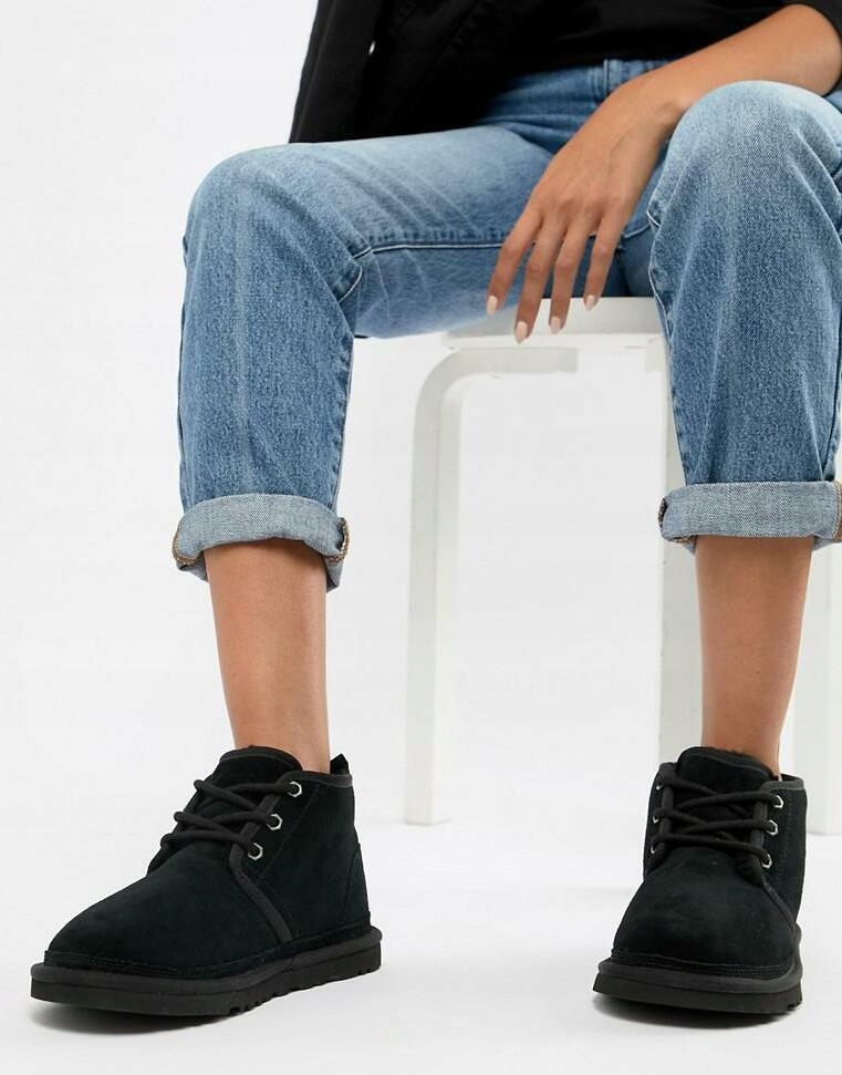 UGG SZNUROWANE SKÓRZANE ŚNIEGOWCE 4PQ NZ6__43 - 12521788113 - oficjalne archiwum Allegro