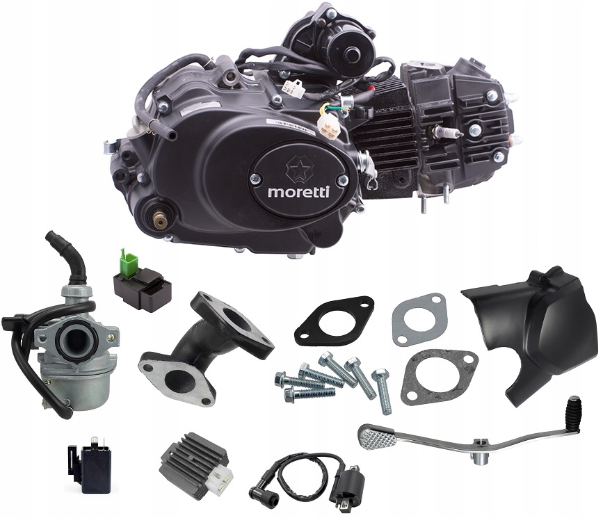 Silnik 125 ccm 4T Romet Zipp Junak Barton Moretti - 10079492409 - oficjalne archiwum Allegro