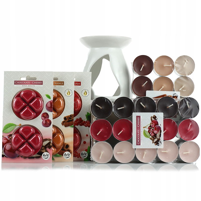 Zestaw Podgrzewacze Kominek zapachowy Wosk Prezent - 11458068190 - oficjalne archiwum Allegro