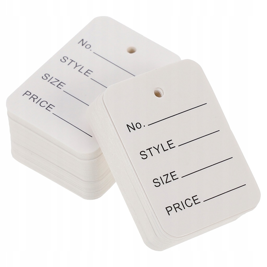Price Tag Paper Clothes Hanging Label 1000 Pcs - 14089530609 ...
