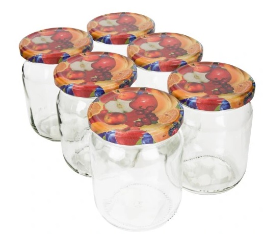 Słoik SŁOIKI szklane z zakrętką 540ml komplet 6szt - 11655928457 - oficjalne archiwum Allegro