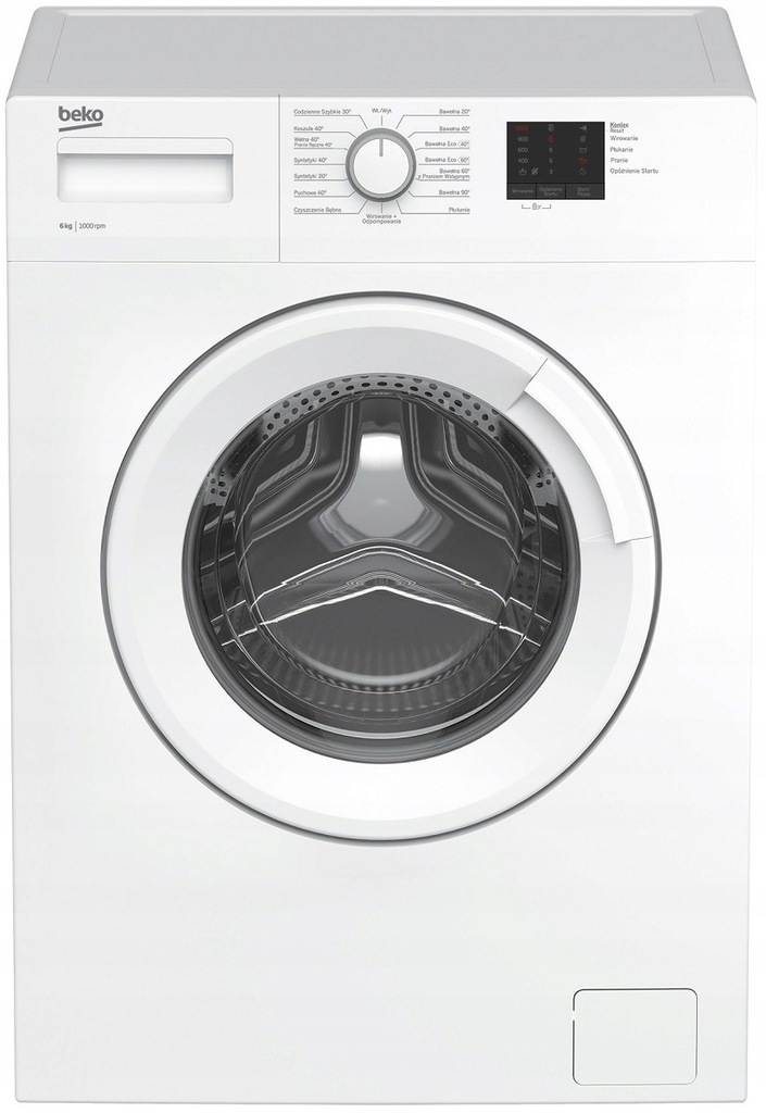 Pralka Beko WRS5511BWW Super SLIM głeokość 37 Cm 5kg 1000obr A++ OUTLET ...