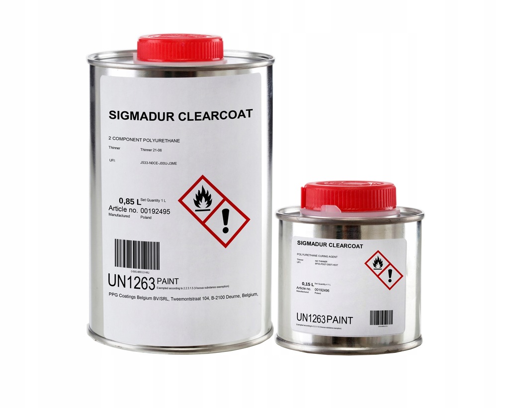 Farba Sigmadur Clearcoat bezbarwna 1 kg OKAZJA - 12488970390 ...