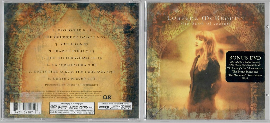 Loreena McKennitt - The Book of Secrets CD+DVD - 11178937436 ...