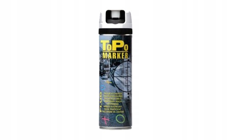 Topo Marker - Spray / marker geodezyjny BIAŁY - 7959374066 - oficjalne ...