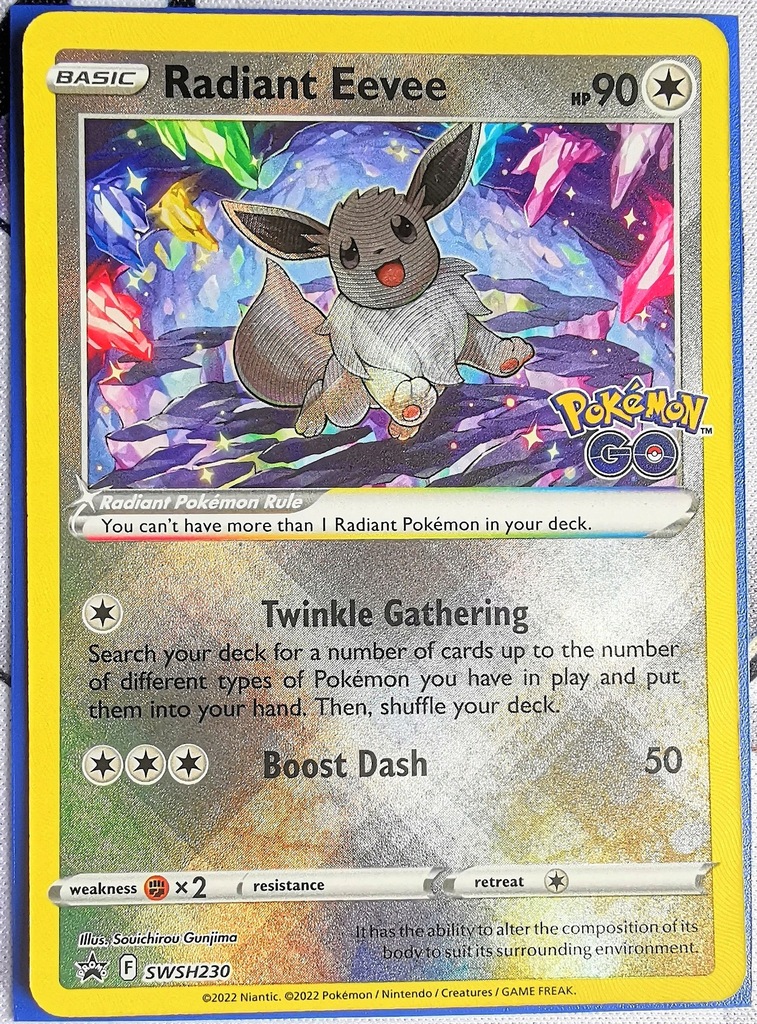 Pokemon TCG Radiant Eevee Promo SWSH230 Pokemon Go - 13463645360 ...