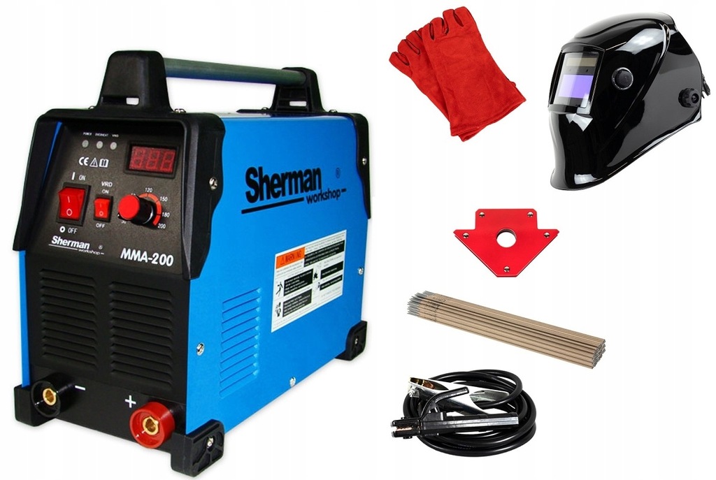 SPAWARKA INWERTOROWA MMA SHERMAN 200 TIG ZESTAW - 10437203871 - oficjalne archiwum Allegro