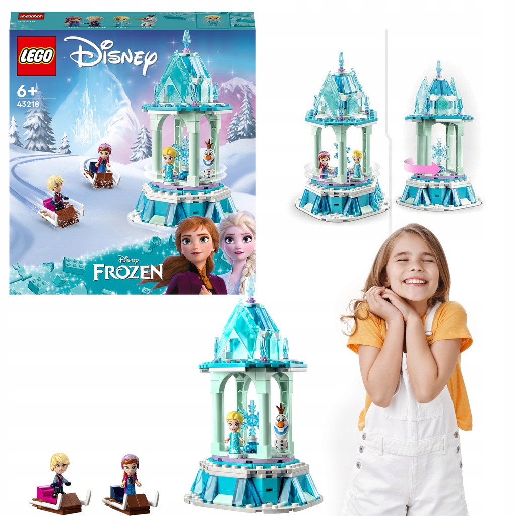 LEGO KRAINA LODU OLAF KRISTOFFER NA MAGICZNEJ KARUZELI ELZY I ANNY ...