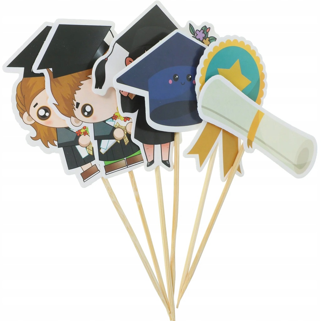 Graduation Cake Decorations Food Toothpicks - 14501295371 - oficjalne ...