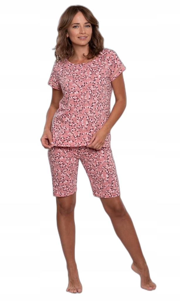 Wadima piżama damska krótki rękaw 104625 XXL róż - 12692416759 ...