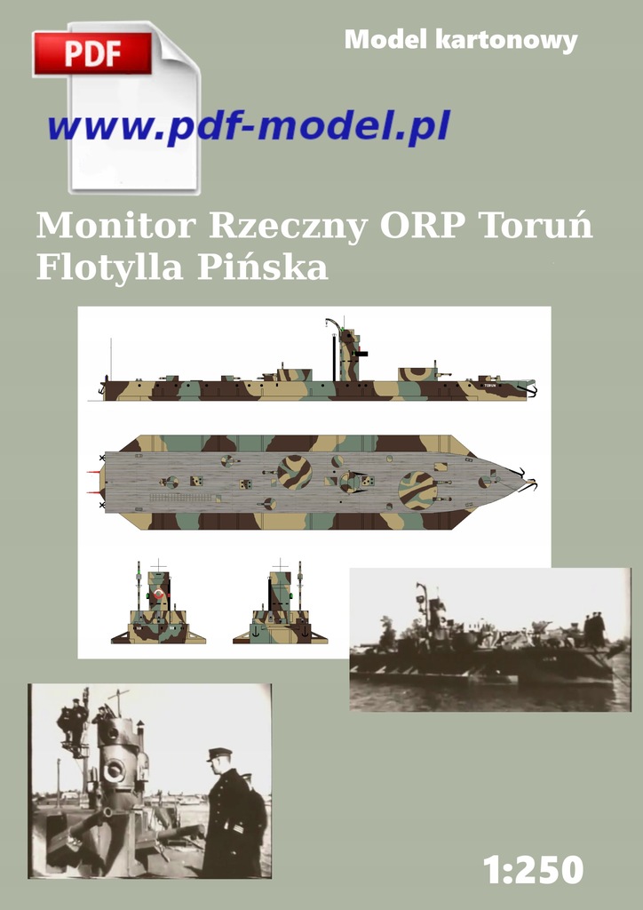 Monitor Rzeczny ORP Toruń 1939 // wersja w PDF - 12870486240 - oficjalne archiwum Allegro